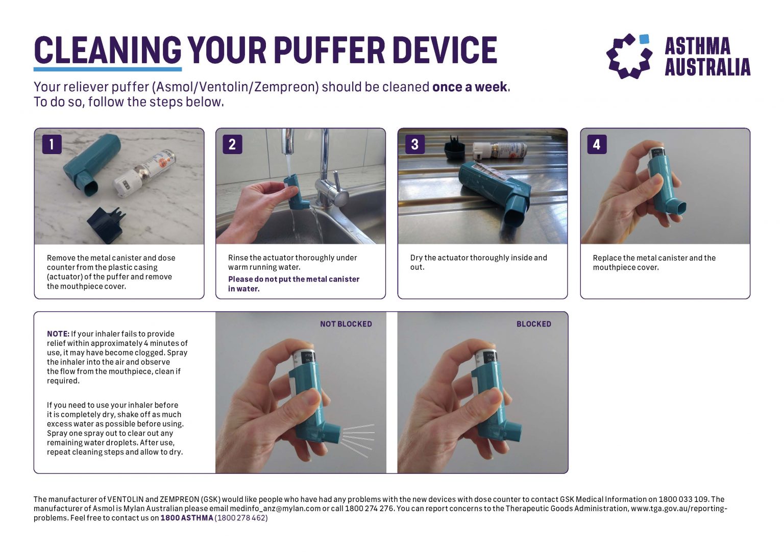 Puffer and Spacer Device Tips by Asthma Australia