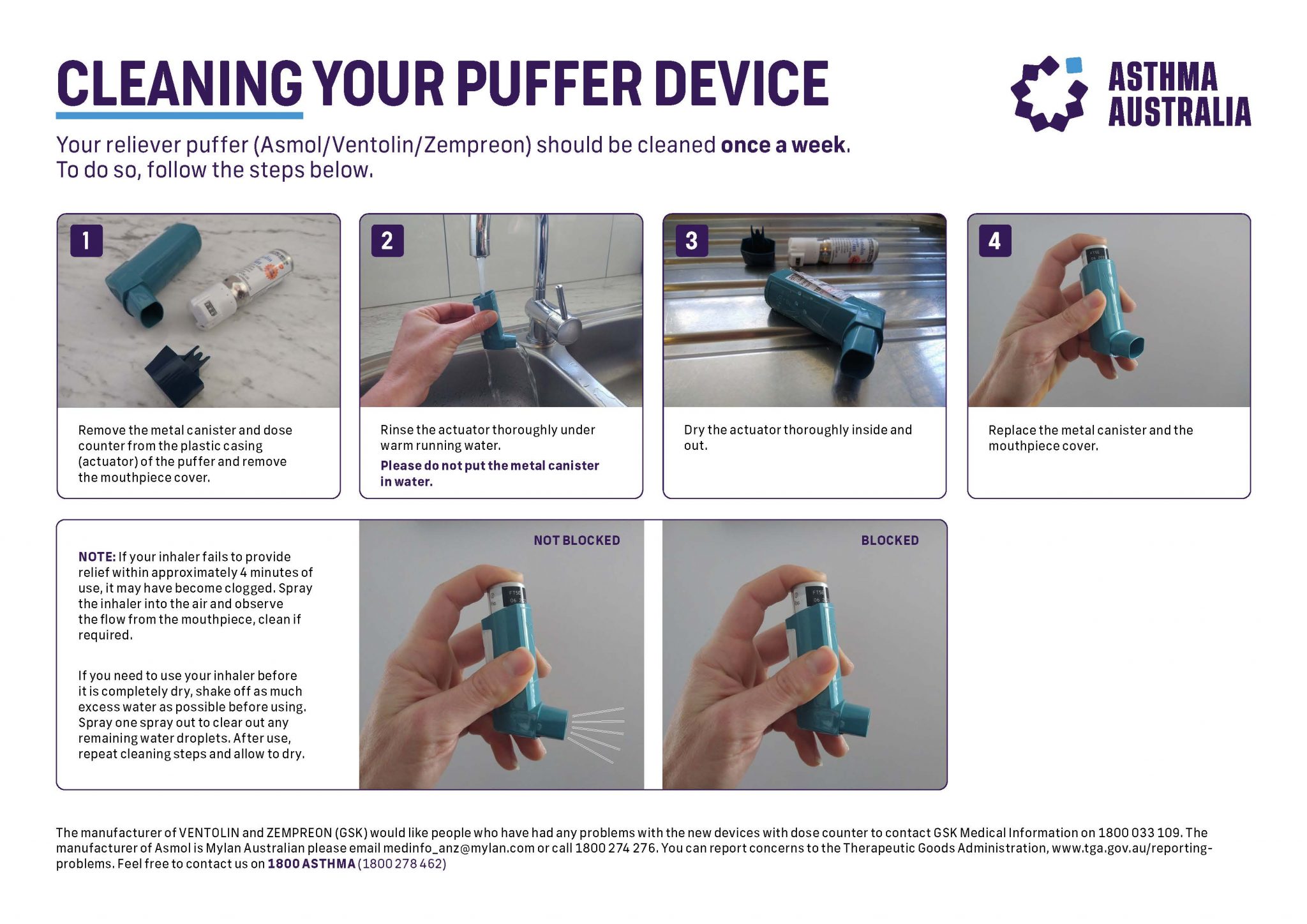Puffer and Spacer Device Tips by Asthma Australia