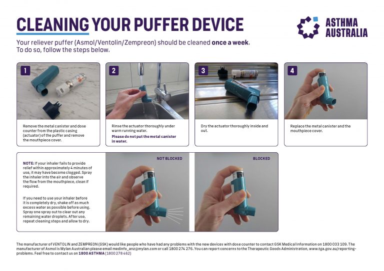 Puffer and Spacer Device Tips by Asthma Australia