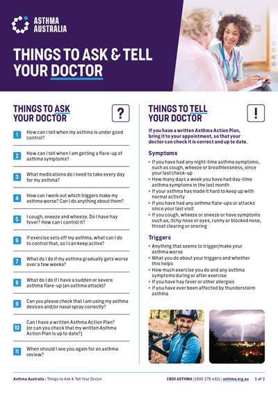 Asthma Toolkit - Asthma Australia | Tools to better manage your asthma
